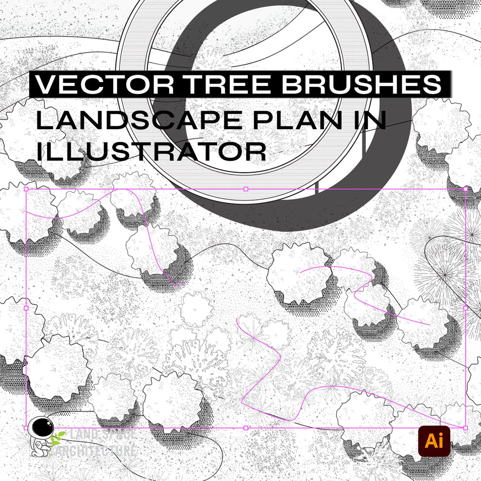 35 Tree Top View Vector Tree Brushes for Landscape Design – Landscape ...