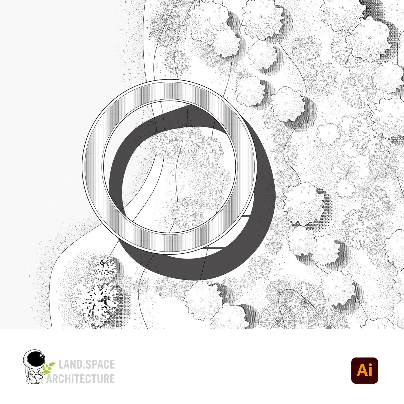 35 Tree Top View Vector Tree Brushes for Landscape Design – Landscape ...