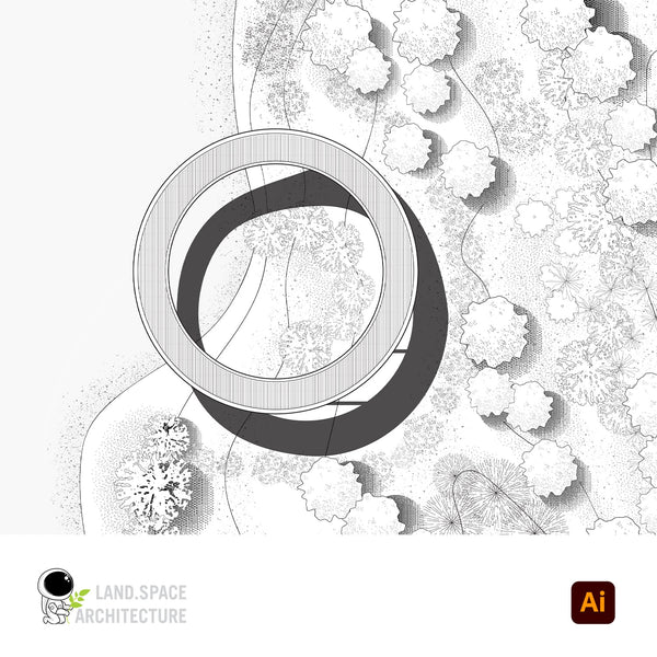 35 Tree Top View Vector Tree Brushes for Landscape Design – Landscape ...