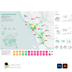 Architecture Site Analysis Mapping Templates for Architecture Design ...