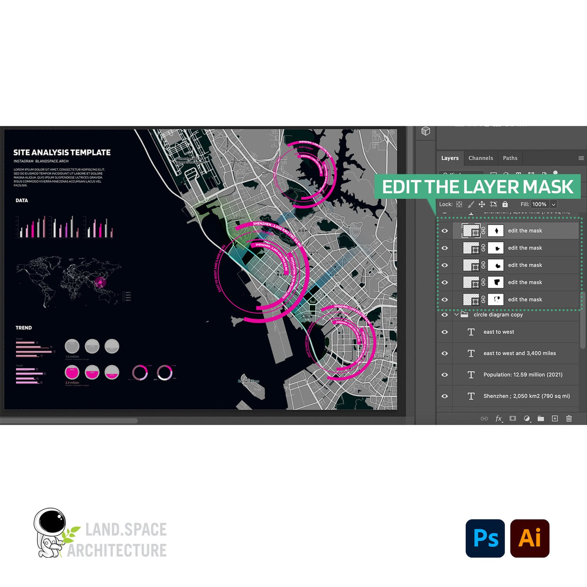 Architecture Site Analysis Mapping Templates for Architecture Design ...