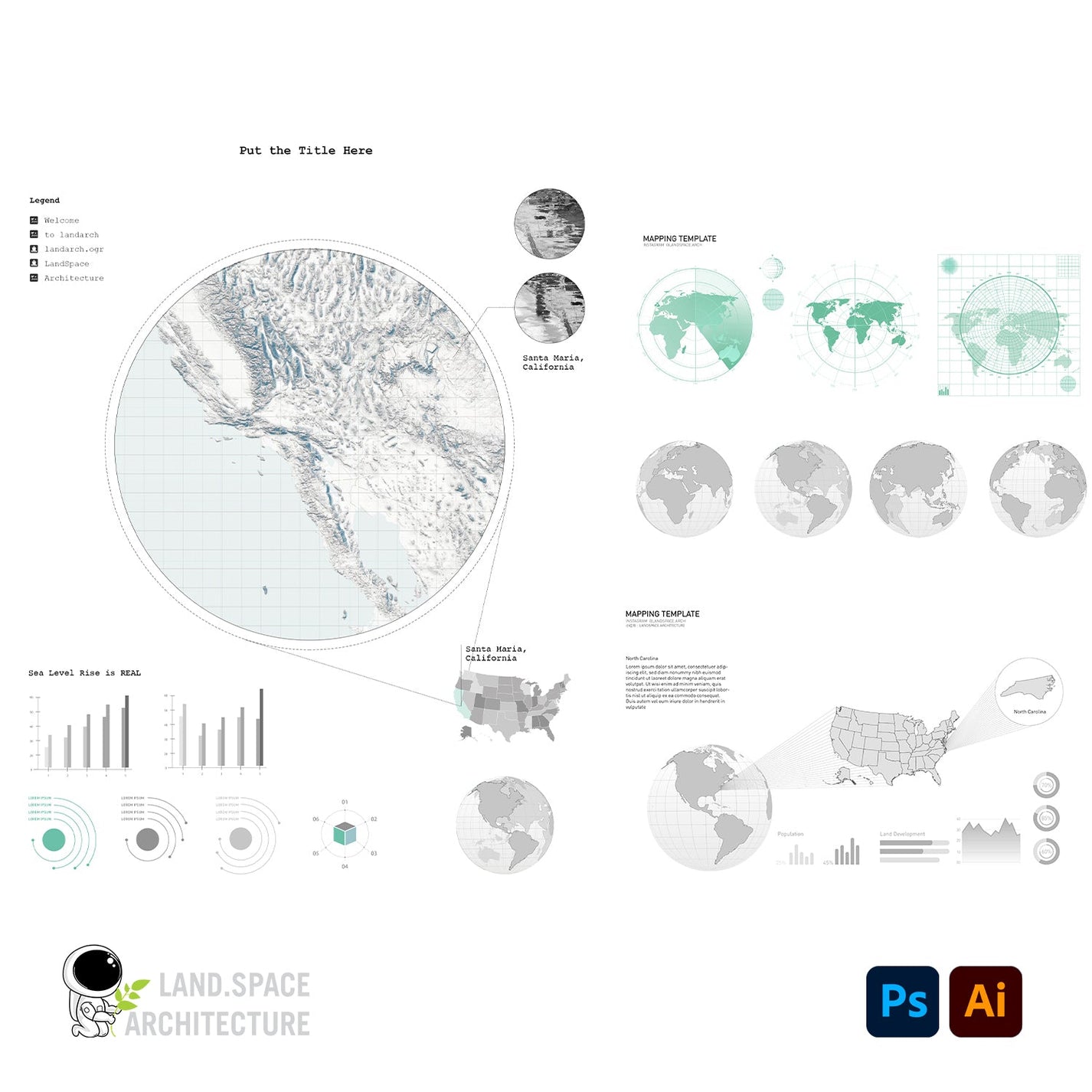 Architecture Site Analysis Mapping Templates for Architecture Design ...