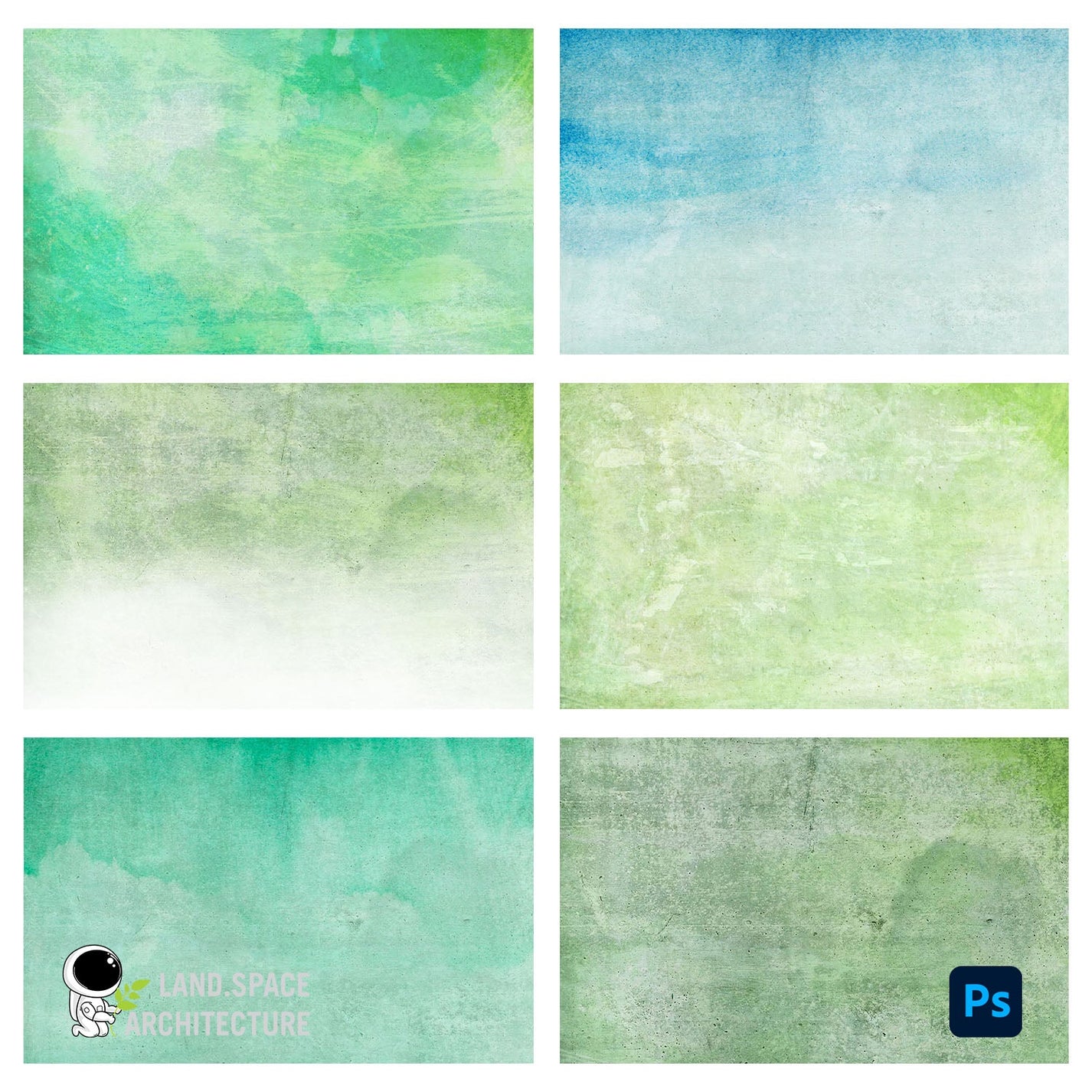 Cute Watercolor trees and textures PNG – Landscape Architecture