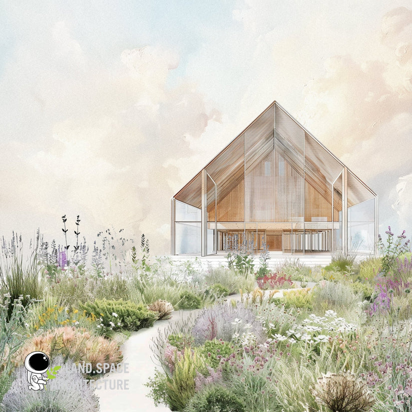 Cutout vintage landscape rendering bundle – Landscape Architecture