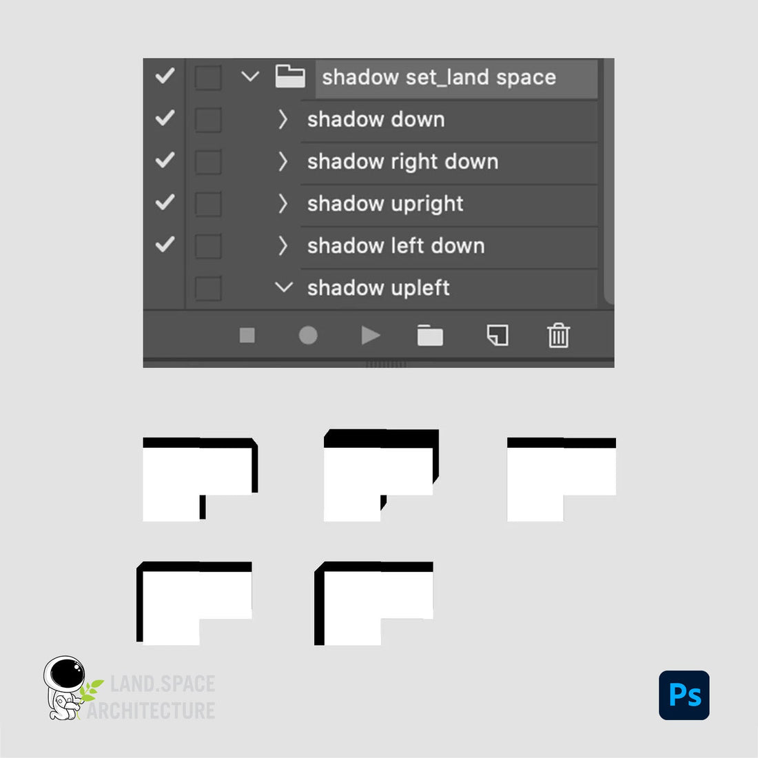 FREE Urban design masterplan building shadow action in Photoshop ...