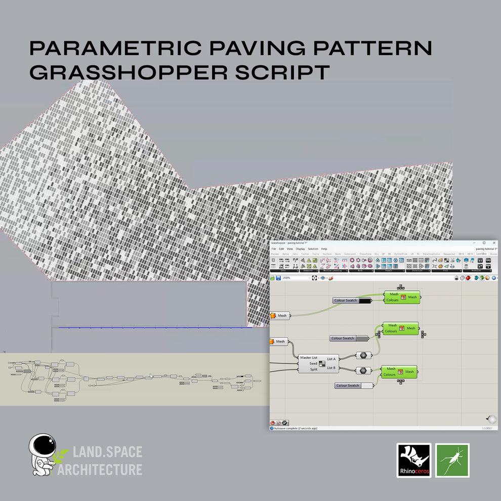 Parametric Paving Pattern Grasshopper Script Landscape Architecture 4337