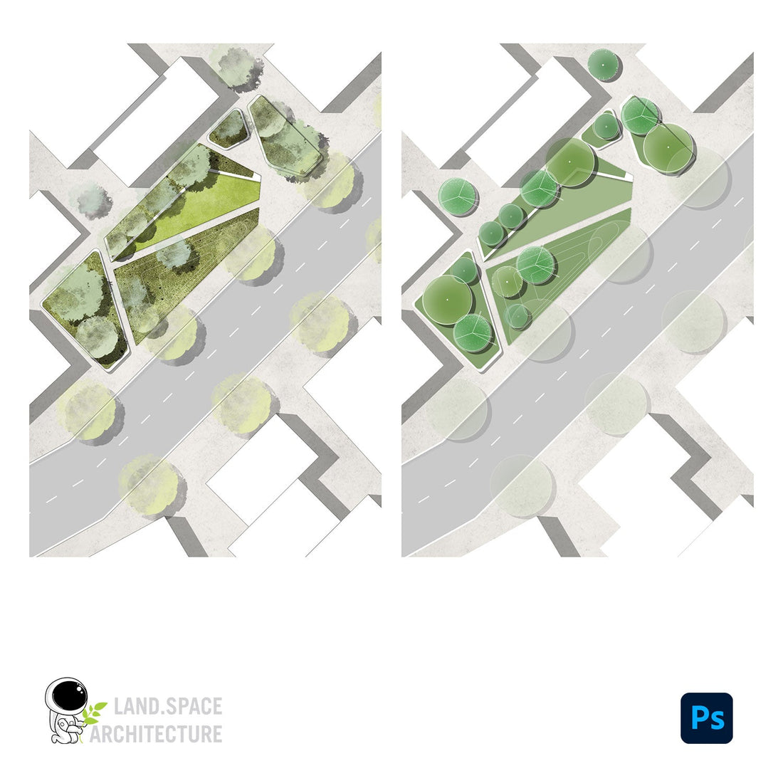 Photoshop tree and shrub brushes set (.abr) – Landscape Architecture