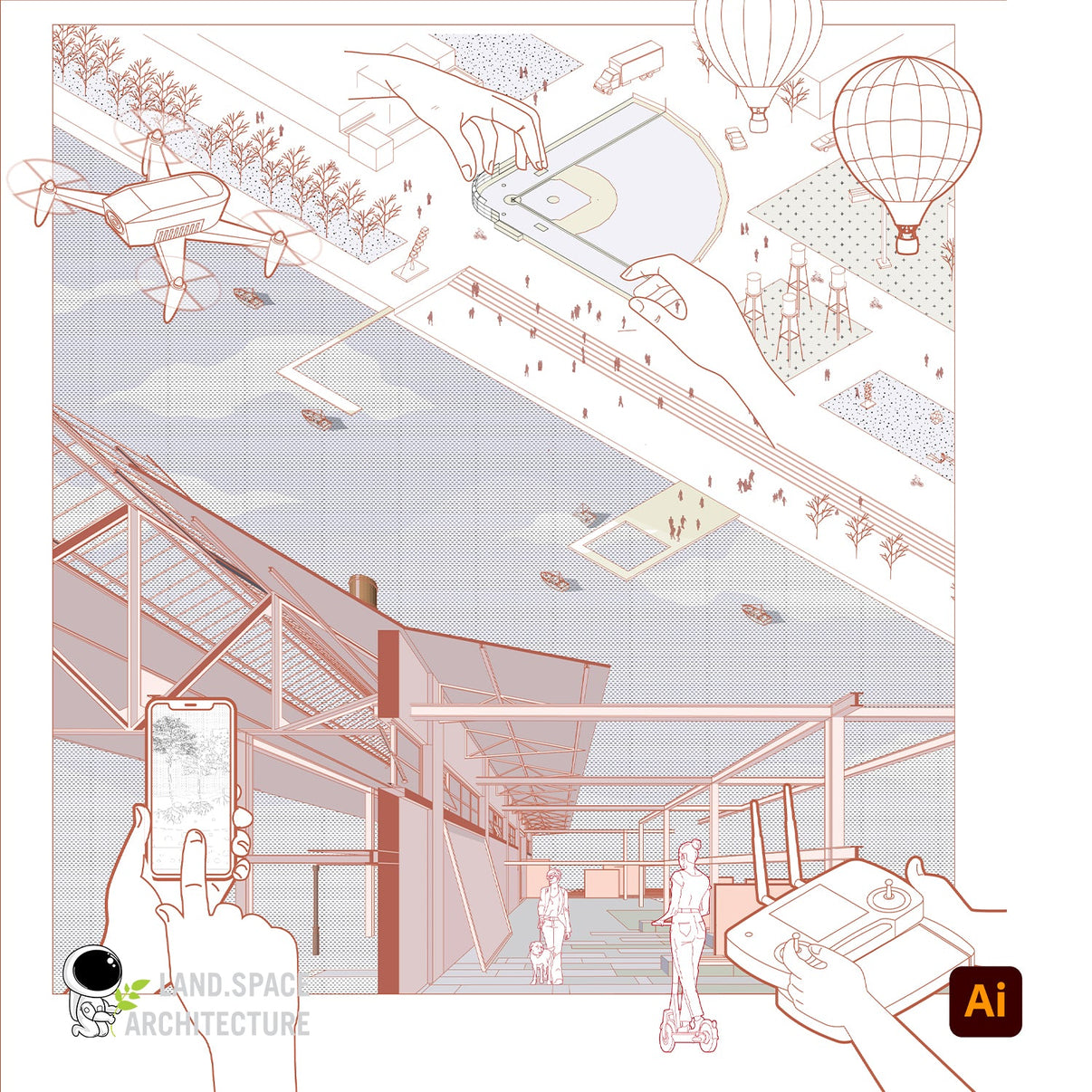 Post-Digital Architecture Illustration Toolkit – Landscape Architecture