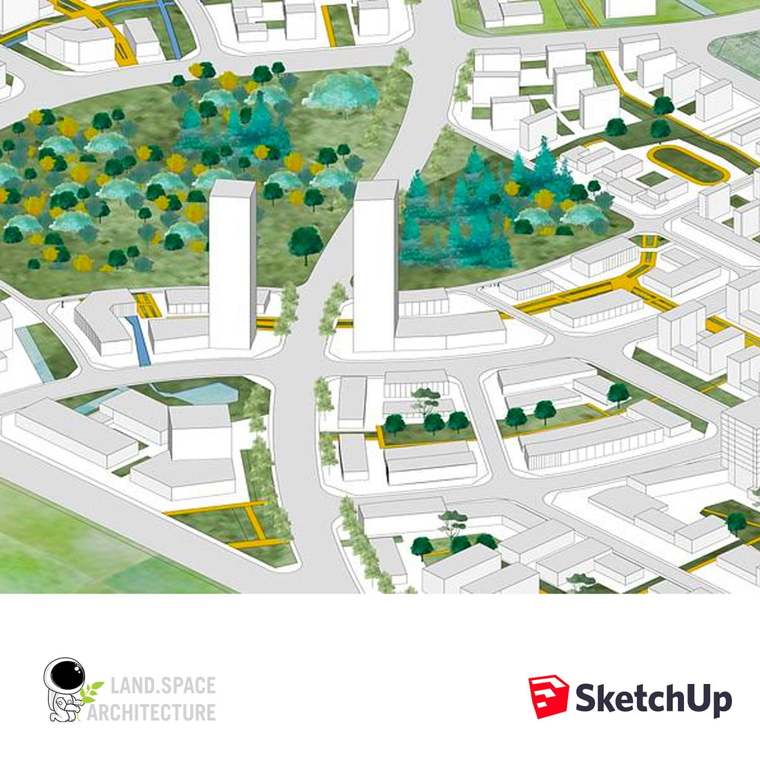 SketchUp Tree Components for Urban Design Rendering – Landscape ...