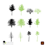 Urban Axonometric Vector Package – Landscape Architecture